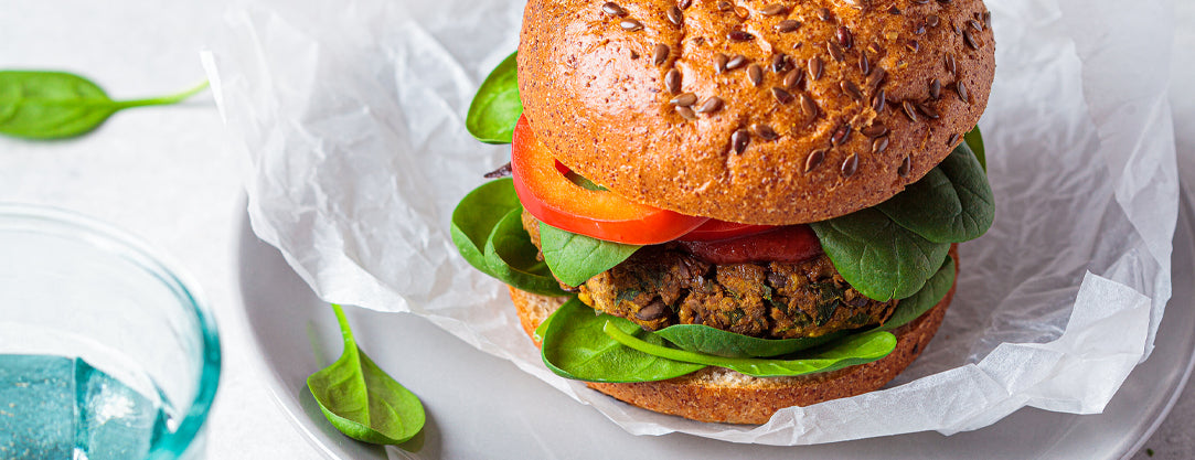 Vegan Lentil Burger | Evergreen Healthfoods