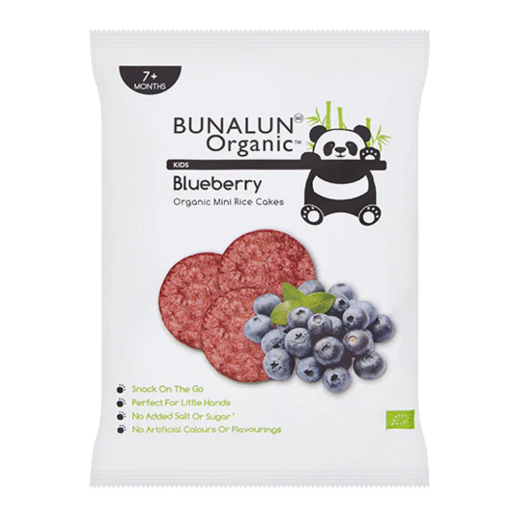 Bunalun Organic Kids Blueberry Mini Rice Cakes | Evergreen