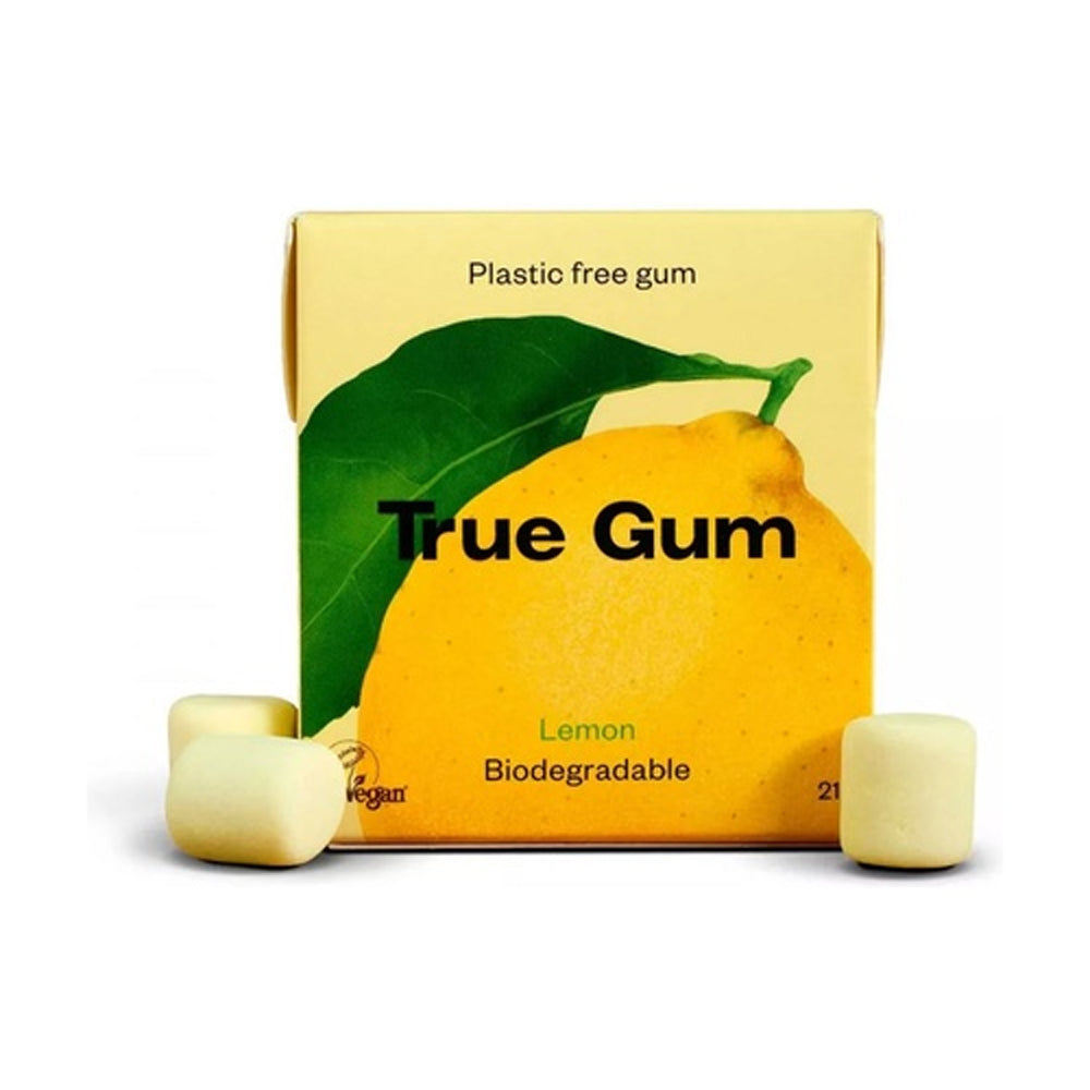 True Gum Sugar Free Lemon Chewing Gum | Evergreen