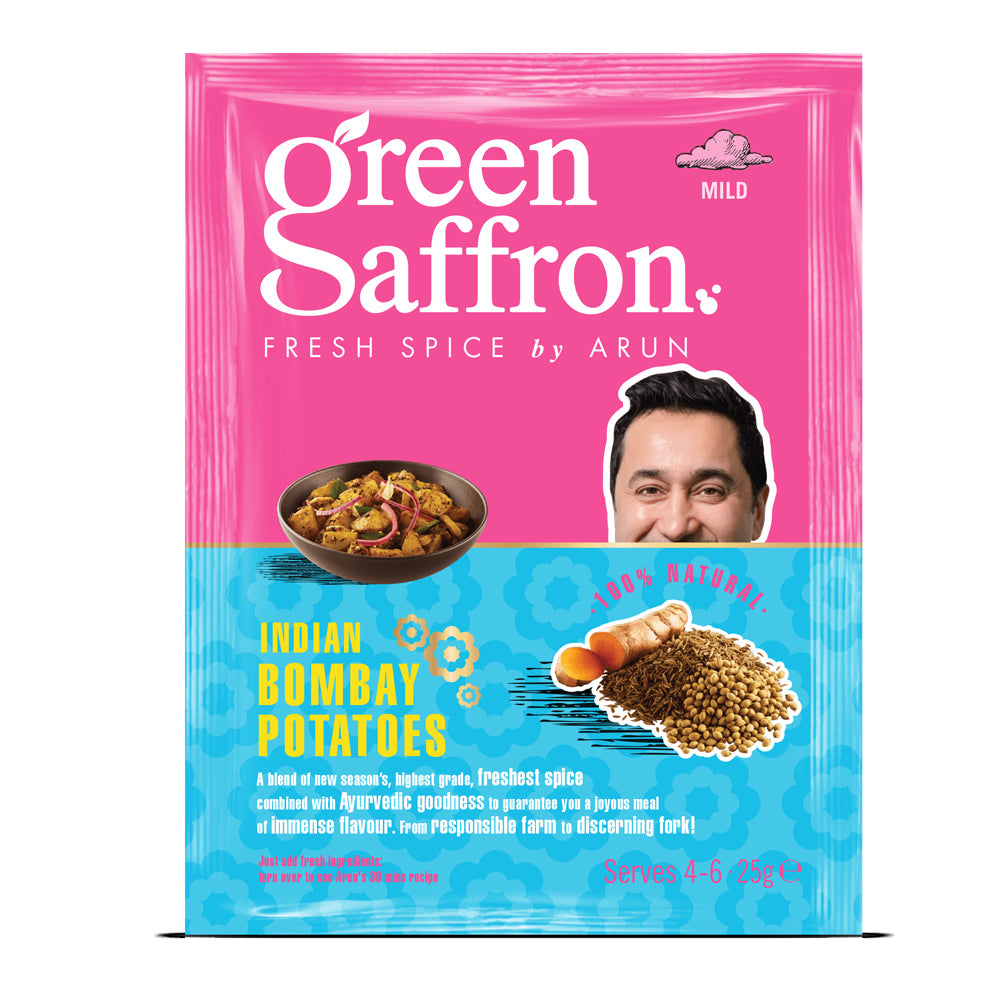 Green Saffron Bombay Potatoes Spice Blend | Evergreen Healthfoods