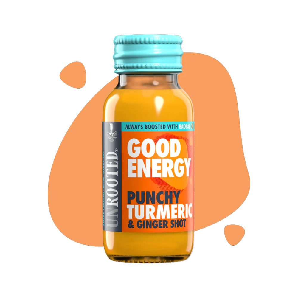 Unrooted Good Energy Punchy Turmeric Shot | Evergreen