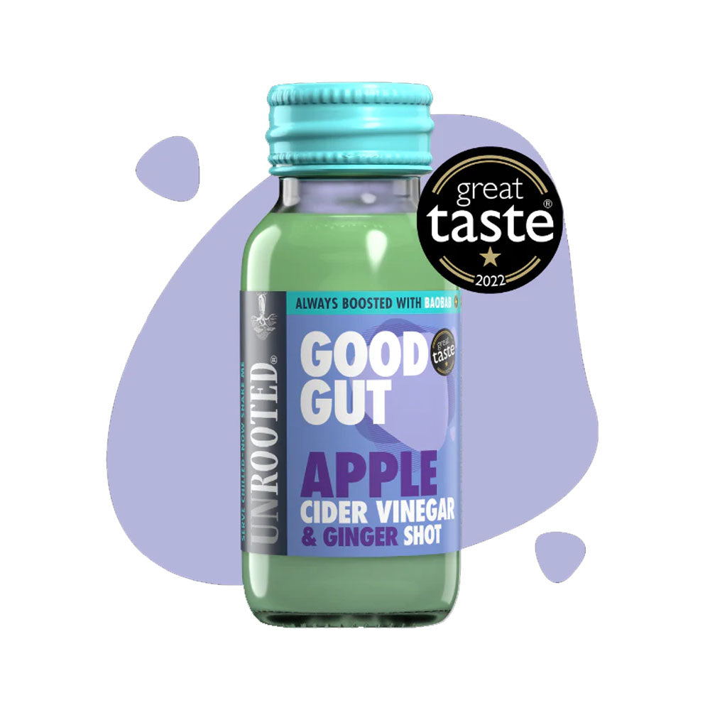 Unrooted Good Gut Apple Cider Vinegar Shot | Evergreen Healthfoods